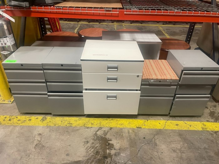 Assorted Filing Cabinets and Office Tables *Lot of 13* for sale