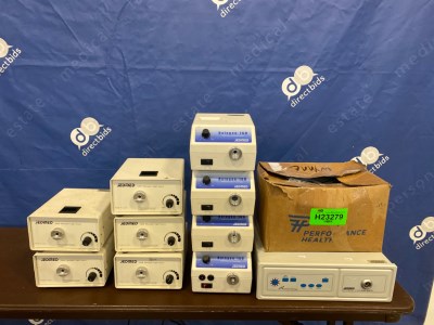 Assorted JEDMED System including 5 Fiberoptic Light Source + 4 Halogen 150 High Intensity ...