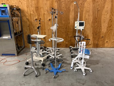 Assorted Medical Carts/IV Poles (Lot of Approximately 12) for sale