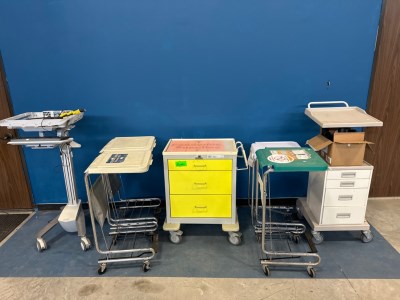 Assorted Medical Utilities Tables/Cars for sale