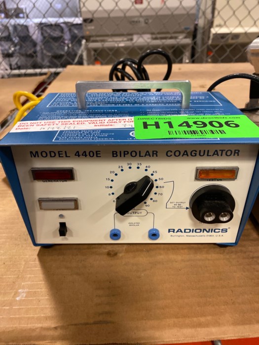 Radionics Model 440E Bipolar Coagulator & Radiation Detector for sale