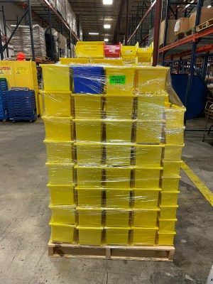 Assorted Size Lab Bins *Lot of 4 Pallets* for sale