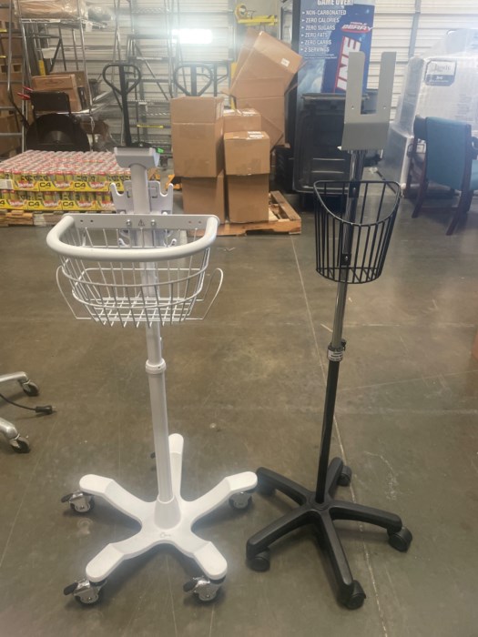 Assorted Vital Sign Monitors & Rolling Carts for sale