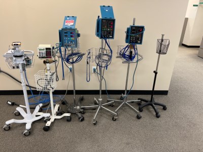 Assorted Vital Signs monitors and stands for sale