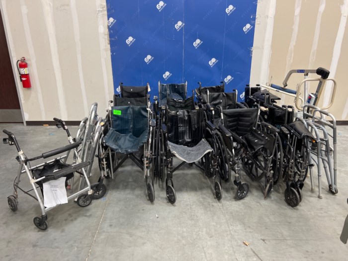 Assorted Wheelchairs; Walkers and Invacare Reliant 600 Heavy-Duty Power ...