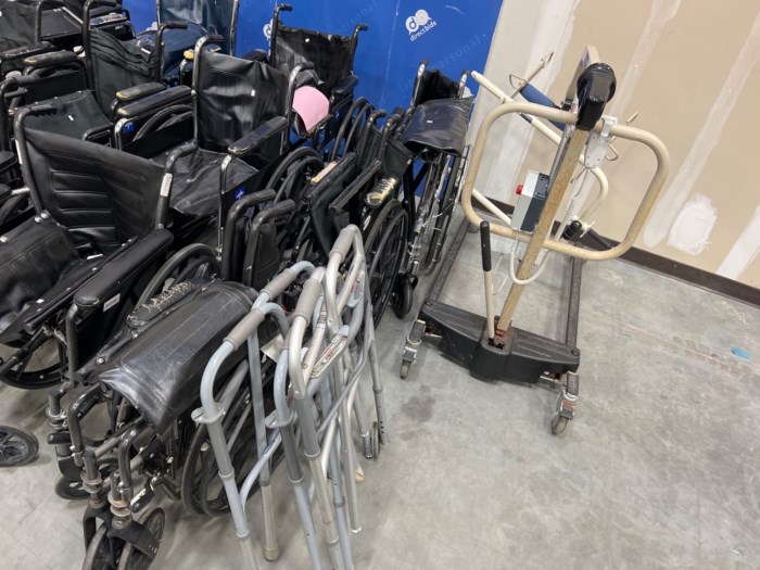 Assorted Wheelchairs; Walkers and Invacare Reliant 600 Heavy-Duty Power ...