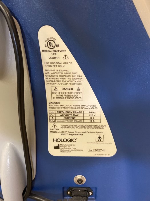ATEC Sapphire Breast Biopsy and Excision System for sale