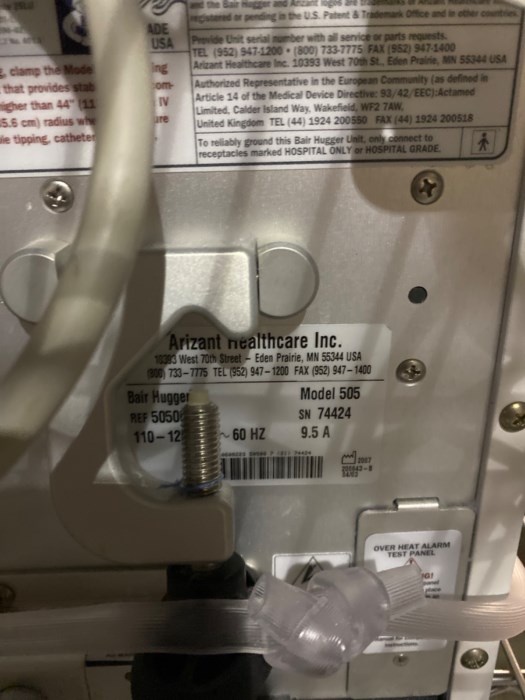 Bair Hugger Warming Unit Model 505 for sale