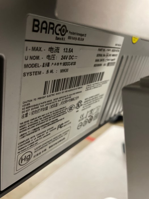 Barco MDCC6130 for sale