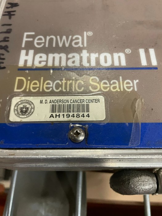 Baxter Fenwal Hematron 2 for sale