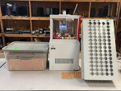 Bazaar & Novelty Co. Model 3800 11/04 Bingo Machine & Accessories for sale
