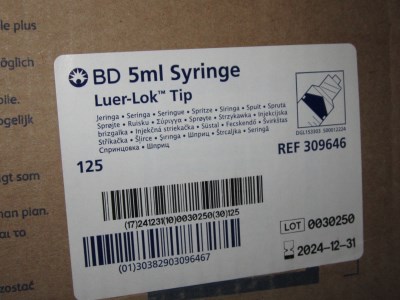 BECTON DICKINSON-NEXIVA DIFFUSICS, 5ML SYRINGE & INSYTE AUTOGUARD for sale