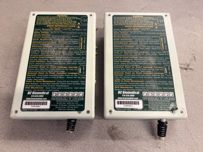 Bio Med Electrical Safety Analyzers (Lot of 8) for sale