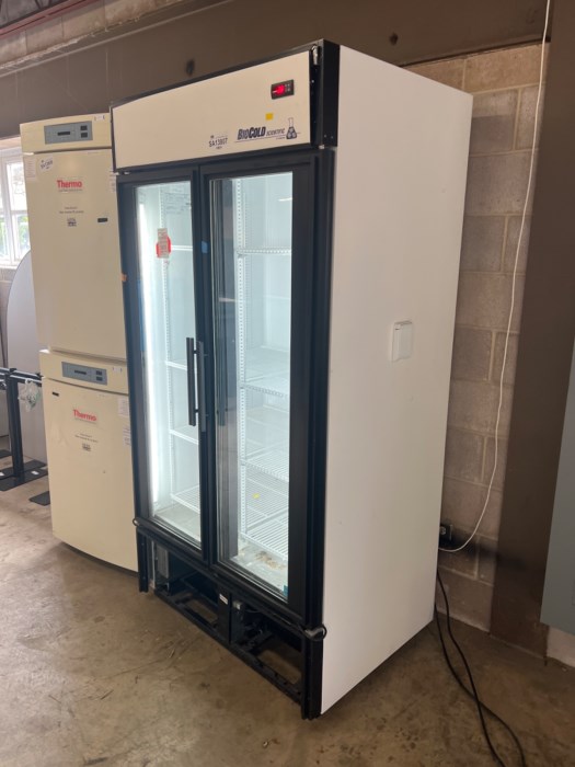 BioCold Scientific Model: GDM-35 Two Door Glass Laboratory Refrigerator ...