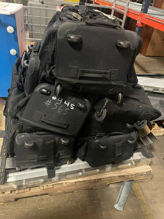 Black Rolling Duffle Bags *1 Pallet* for sale