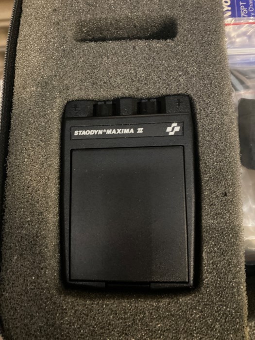 Box with assorted Medical Equipment including Maxima II Staodyn ...