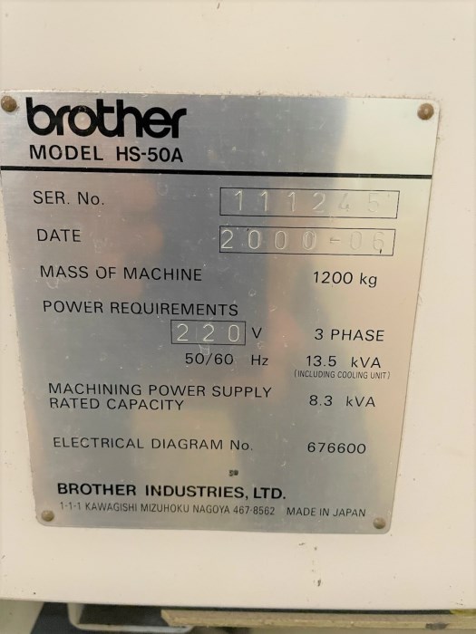 Brother HS-50A Wire Cutting EDM Machine for sale