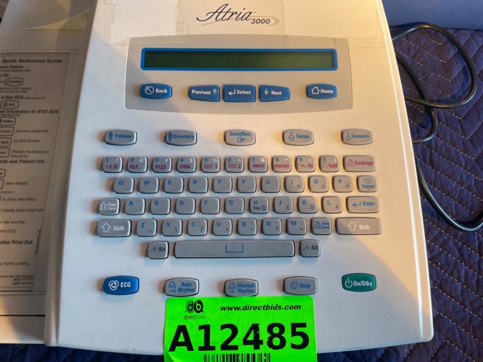 Burdick Atria 3000 ECG Machine for sale