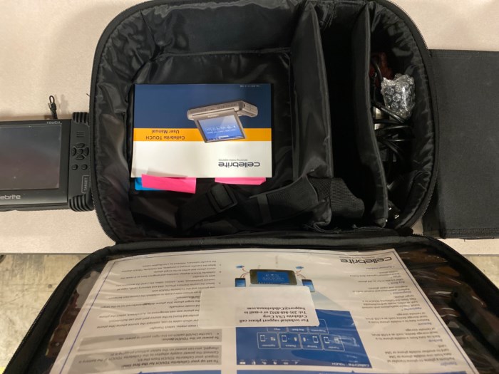 Cellebrite Touch Mobile Cell Phone Data Backup Computer Unit and Cables ...