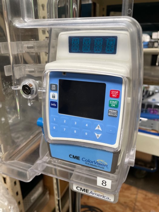 CME ColorVision PCA Infusion Pump with Lock Box for sale