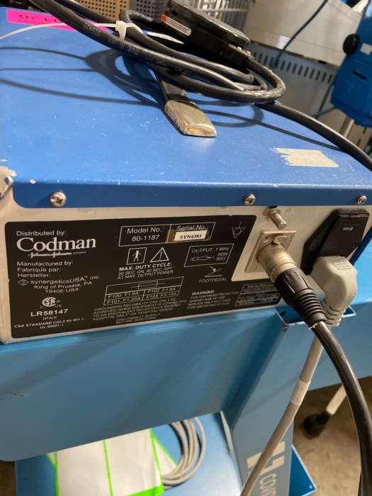 Codman Malis Precision Synergy 80-1187 Bipolar Generator for sale