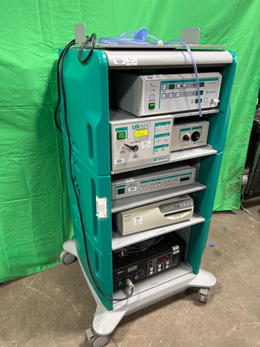 Conmed Linvatec cart filled with equipment for sale