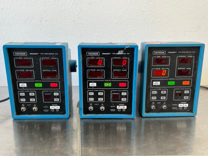 Critikon Dinamap Vital Signs Monitor 8100 (Lot of 3) for sale