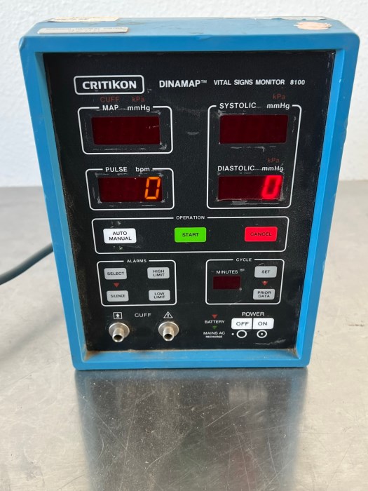 Critikon Dinamap Vital Signs Monitor 8100 (Lot of 3) for sale