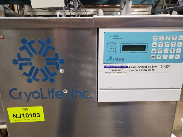 Cryolife Cryogenic Freezer for sale