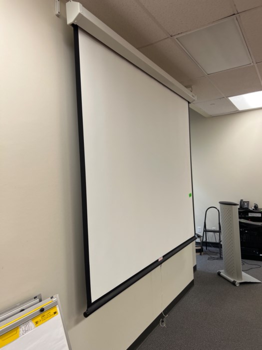 Da-Lite projection screen, east 8 foot wide for sale