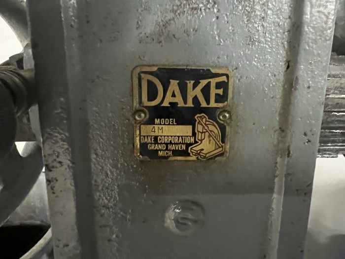 Dake Corp. Model: 4M Lever Press for sale