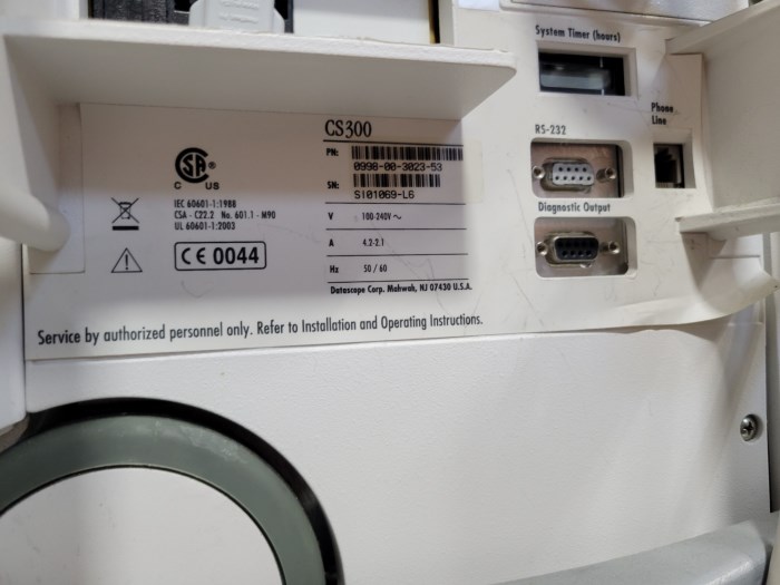 Datascope Medical CS300 Intra Aortic Balloon Pump for sale