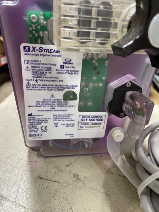 Davol X-Stream Laparoscopic Irrigation Controller for sale