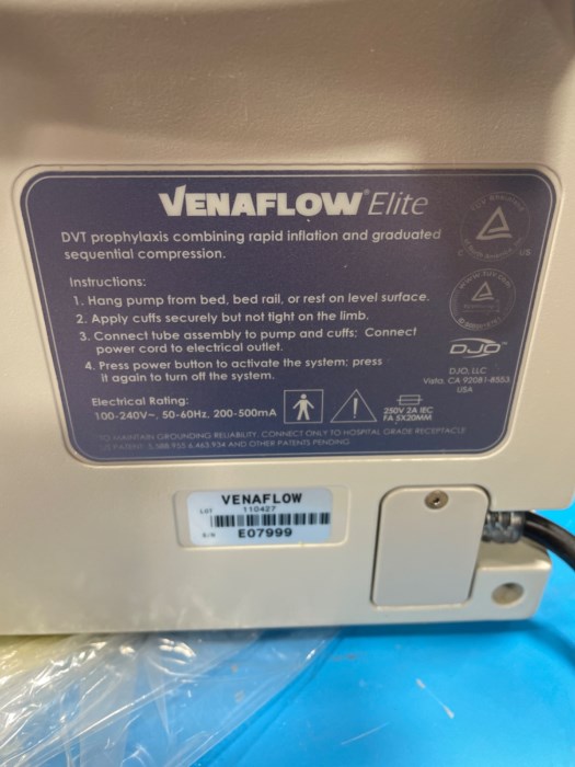 DJO Global VenaFlow Elite Aircast DVT Pump for sale