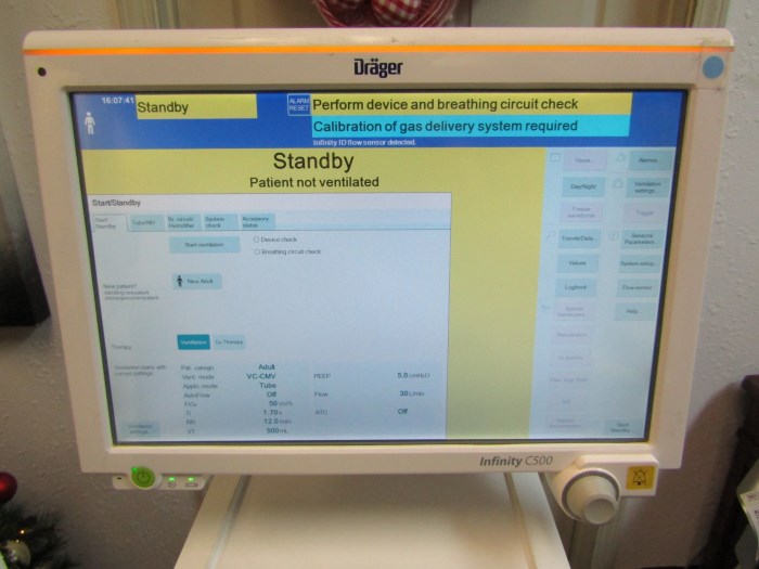 Drager Evita Infinity V500 Ventilator with monitor Infinity C500 for sale