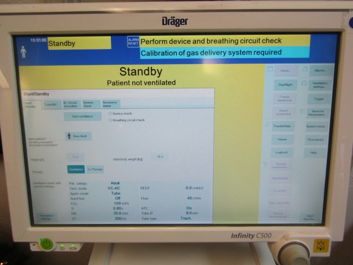 Drager Evita Infinity V500 Ventilator with monitor Infinity C500 for sale