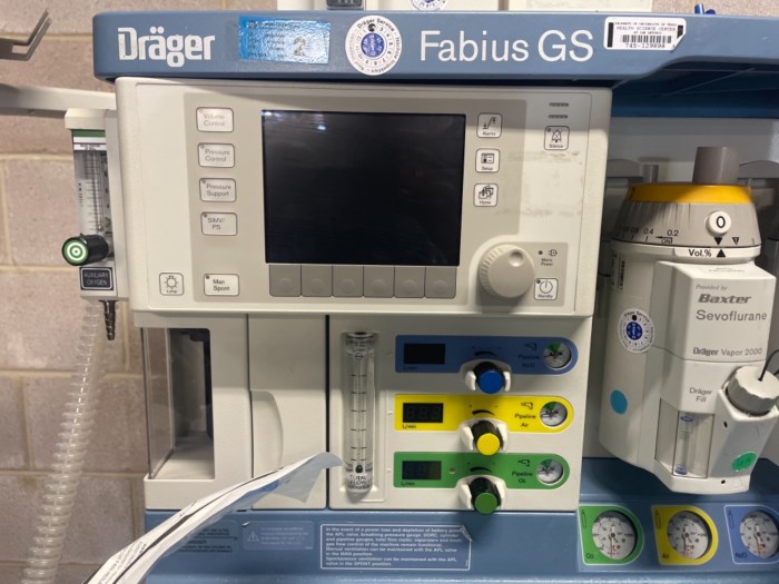 Drager Fabius GS Anesthesia System for sale