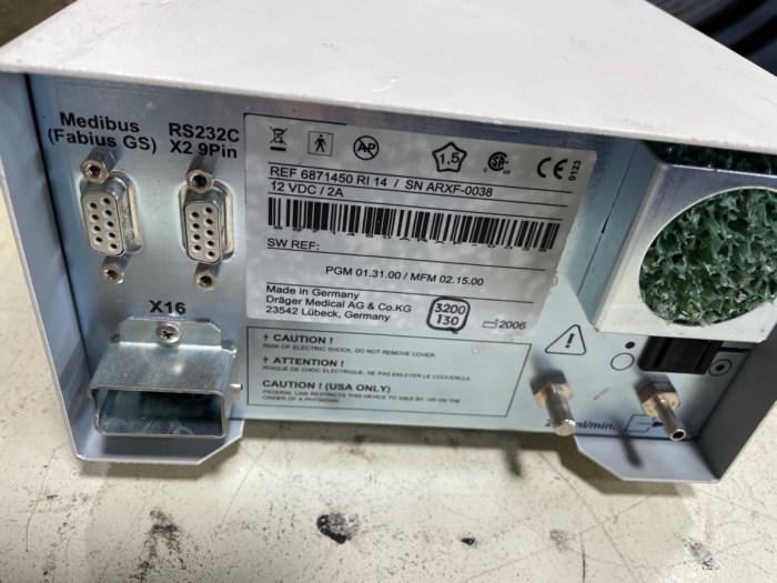 Drager Scio Gas Module for sale