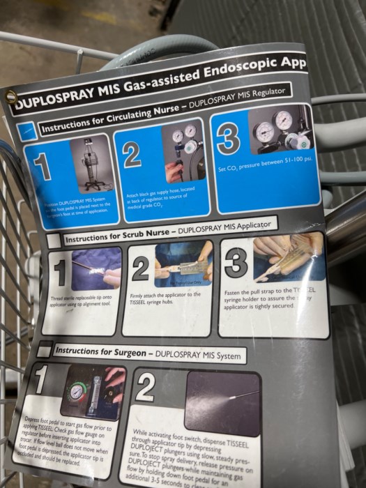 Baxter DuploSpray MIS Laparoscopic Tisseel Sprayer for sale