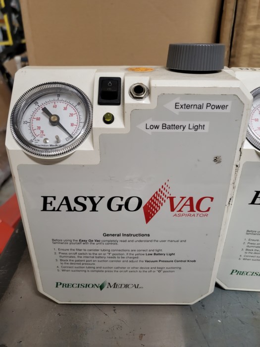 Easy Go Vac PM65HG Aspirators (4) for sale