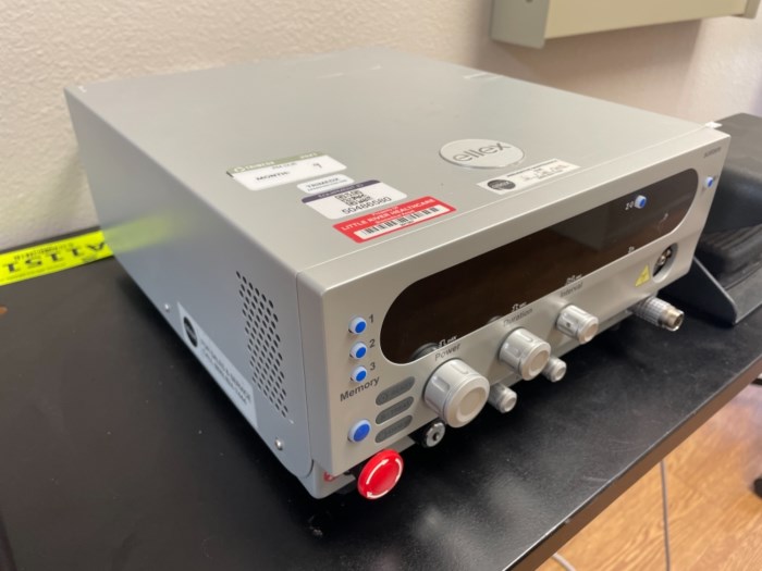 Ellex Solitaire with Ellex Foot Pedal and Frastema Electric Table for sale