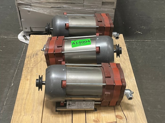 Elnor Motors 1740 RPM One Phase Motors (Lot of 3) for sale