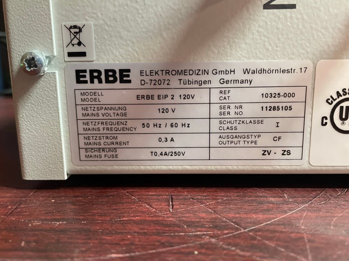 ERBE EIP 2 Irrigation Pump & EndoGator Pump (Lot of 1 Each) for sale