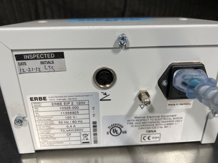 ERBE EIP 2 Irrigation Pump for sale