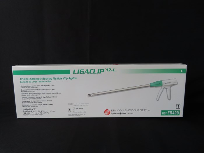 Ethicon 12-L LigaClip 12mm Endoscopic Rotating Multiple Ligaclip Clip ...