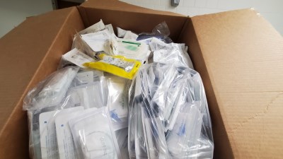 Expired Medical Supplies W/Cart for sale