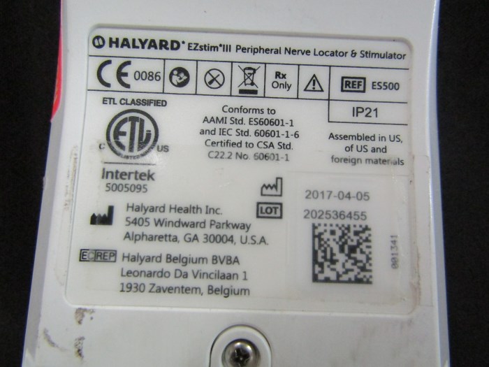 EZSTIM* III PERIPHERAL NERVE STIMULATOR / NERVE LOCATOR for sale