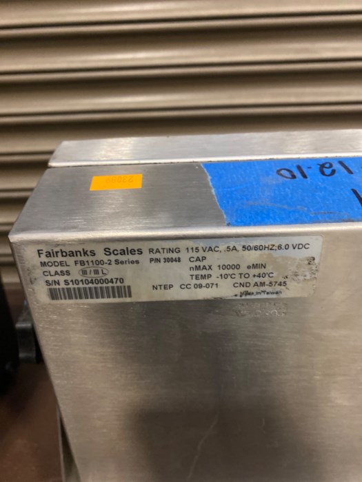 Fairbanks Scales FB1100 + BFW Maxillume 250-2 + Schick High Voltage ...