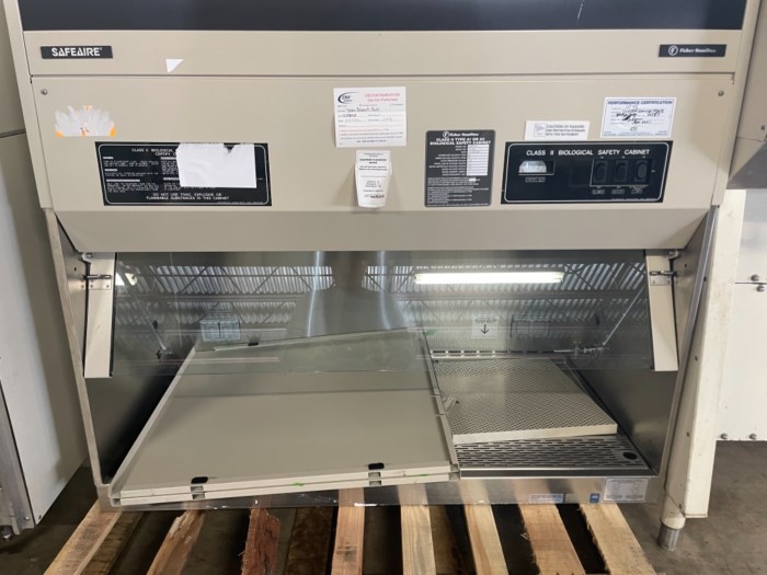 Fisher Hamilton Class II Type A1 or A2 Biological Safety Cabinet for sale