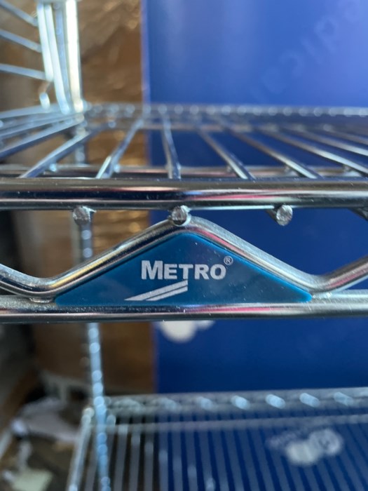 Five Shelf Metro Rolling Wire Rack for sale